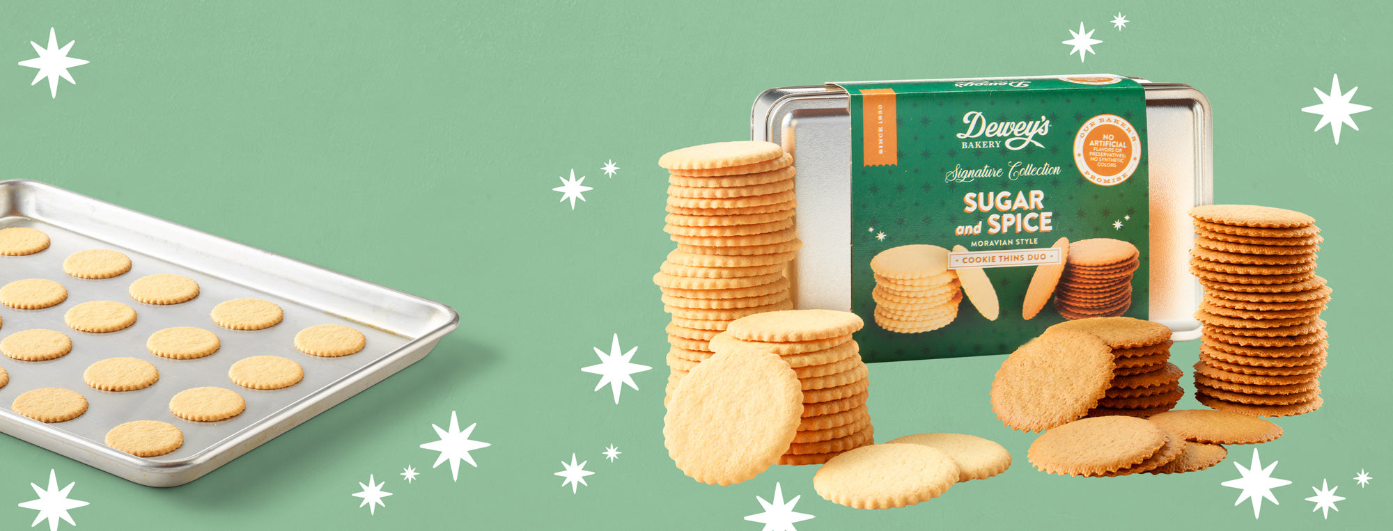 Moravian Cookies, Sugar Cake, Cookie Gifts | Dewey's Bakery