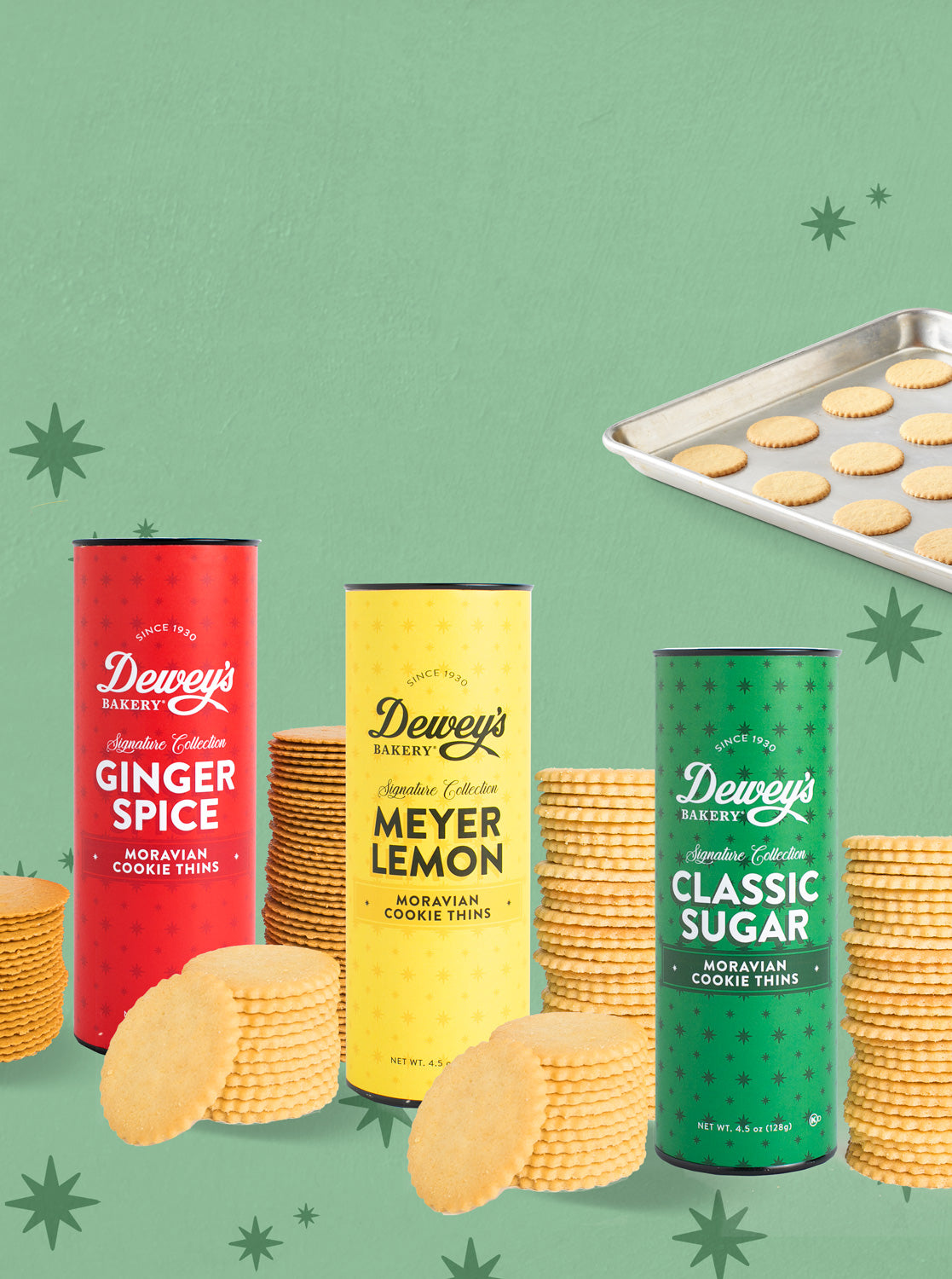 Moravian Cookies, Sugar Cake, Cookie Gifts | Dewey's Bakery